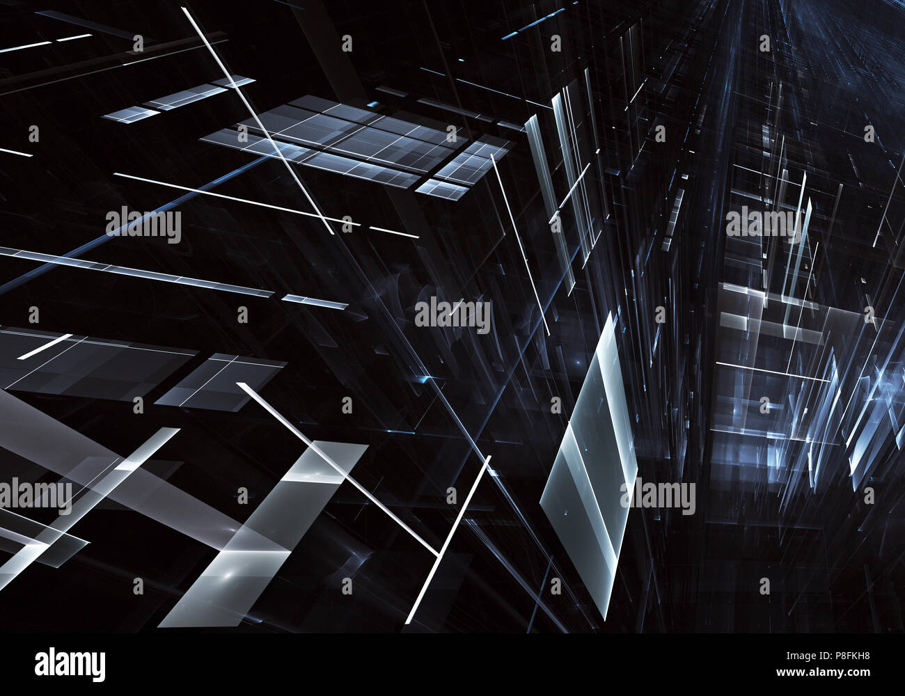 Abstract technology 3D illustration Stock Photo - Alamy