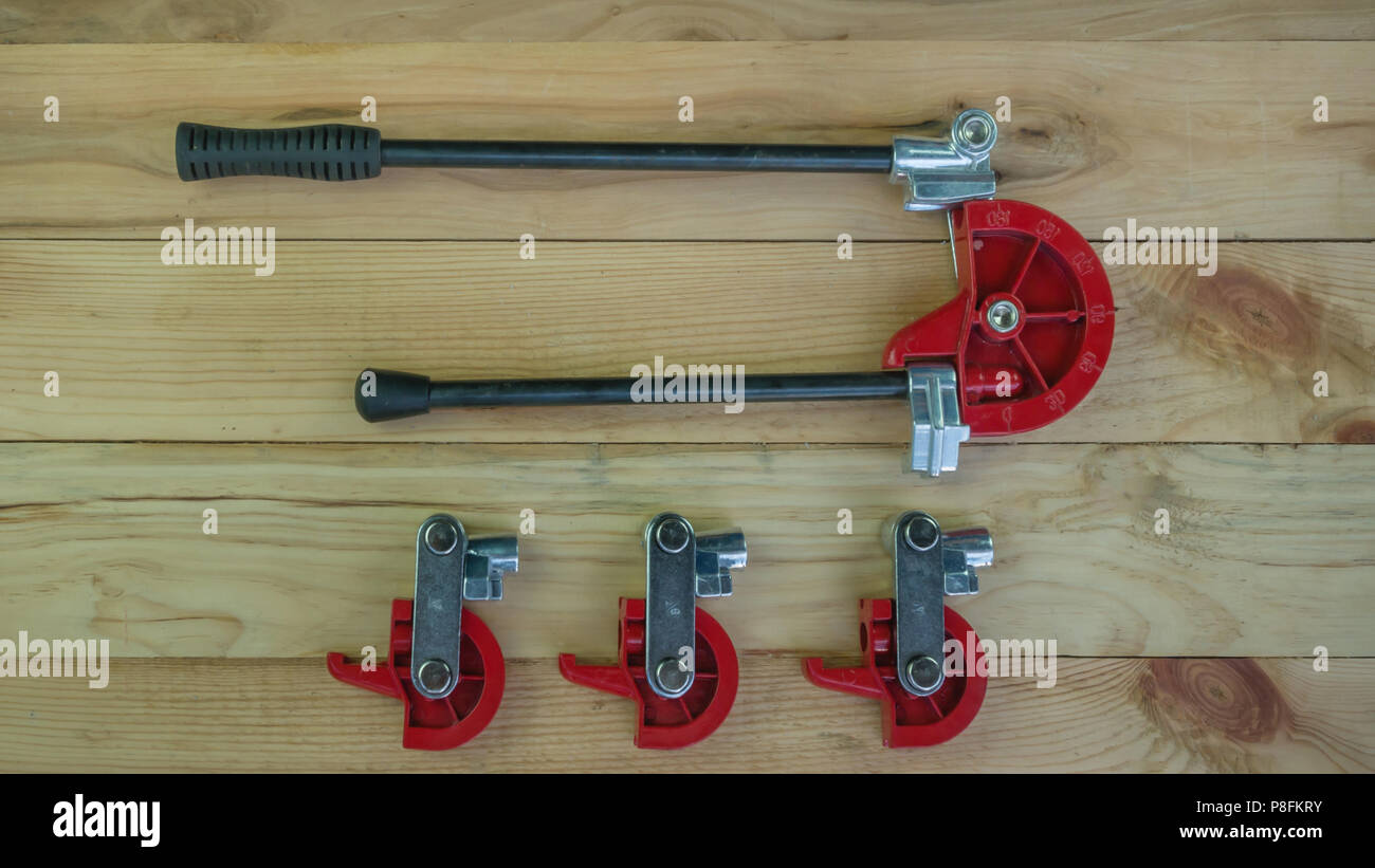 Tools for HVAC, equipment for filling air conditioners Stock Photo - Alamy