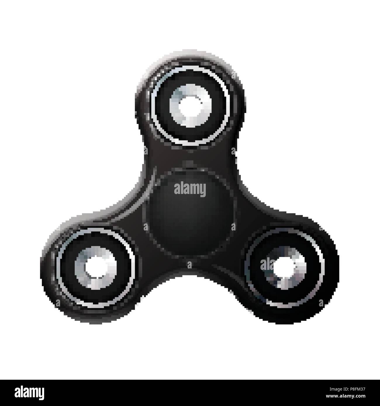 Stock vector illustration realistic spinner Isolated on white ...