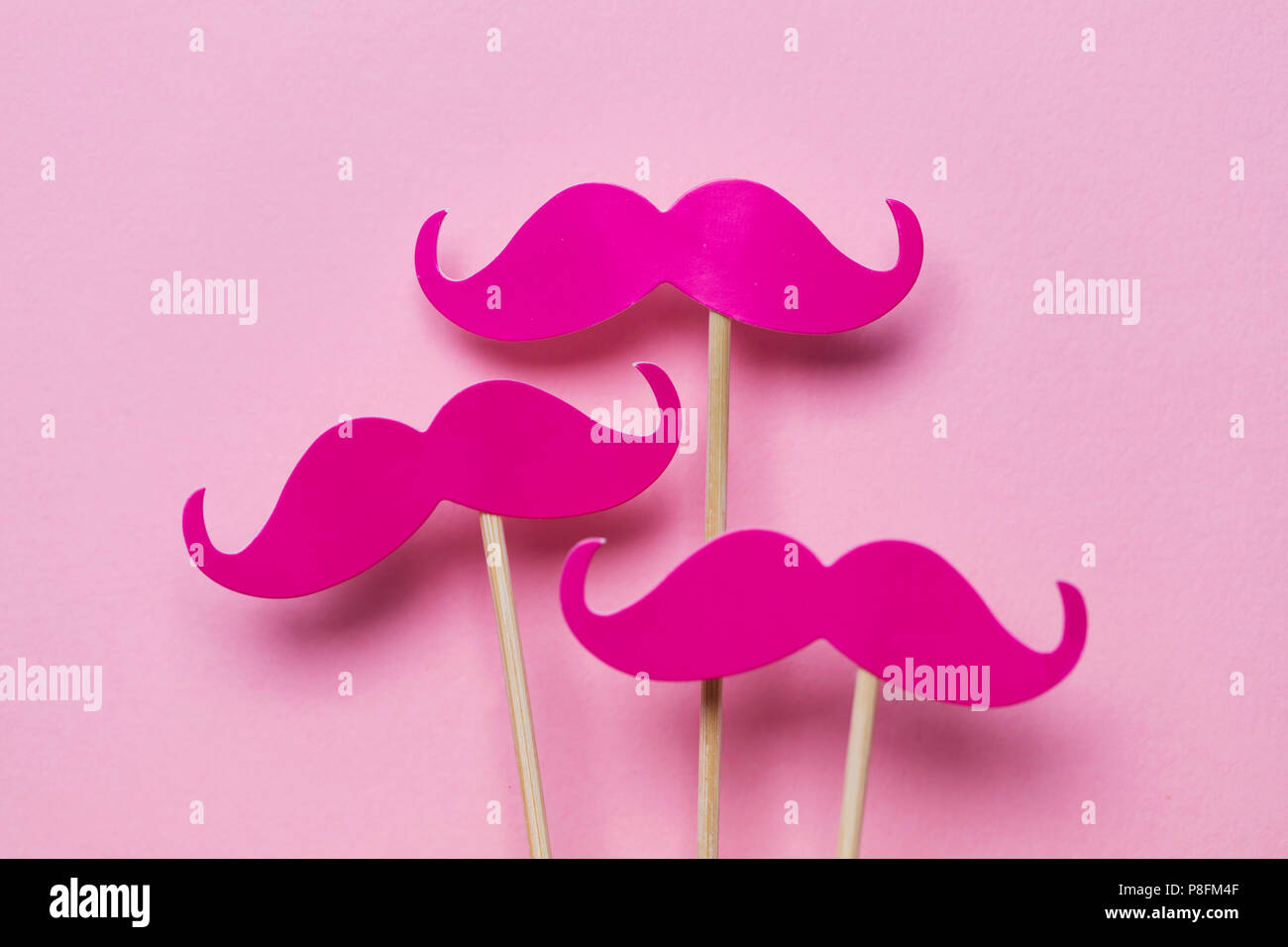 Pink Mustache Background