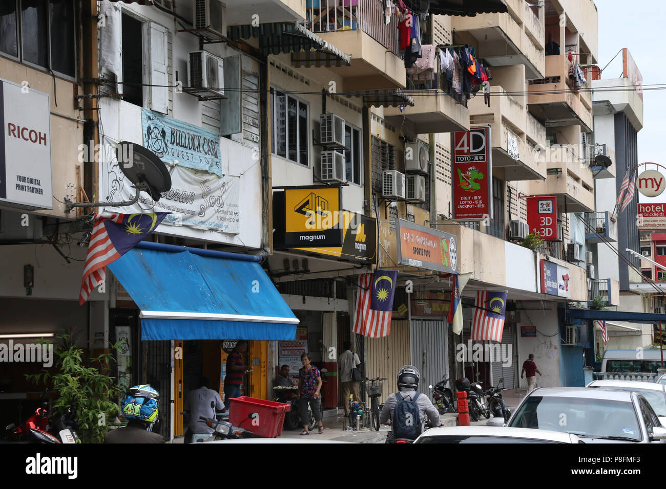 Jalan Padang Belia in Little India, Brickfields, Kuala Lumpur, Malaysia ...