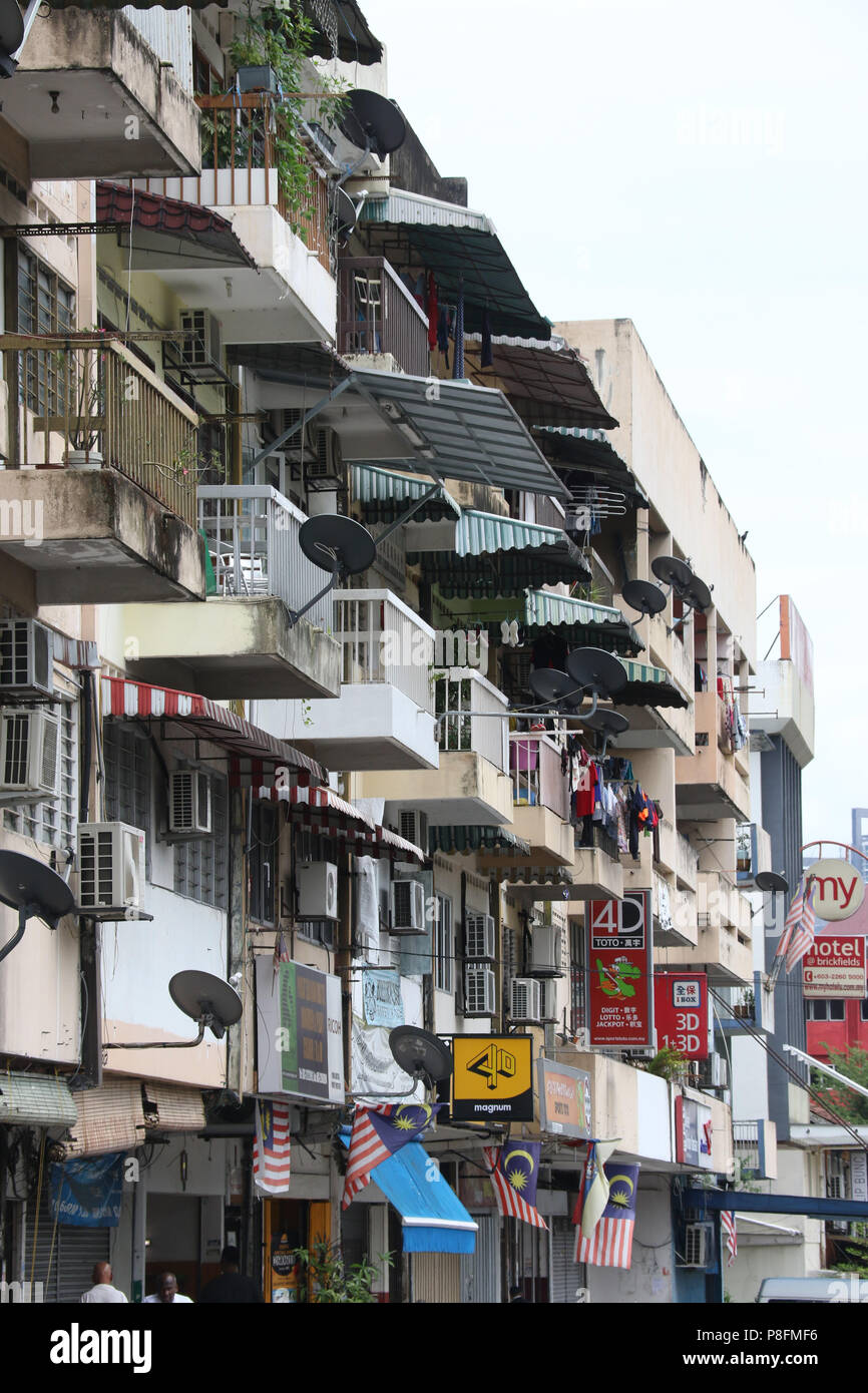 Jalan Padang Belia in Little India, Brickfields, Kuala Lumpur, Malaysia ...