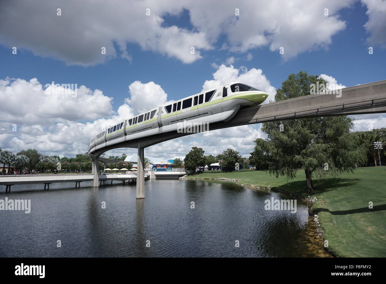 Monorail at Epcot, Disney World Stock Photo - Alamy