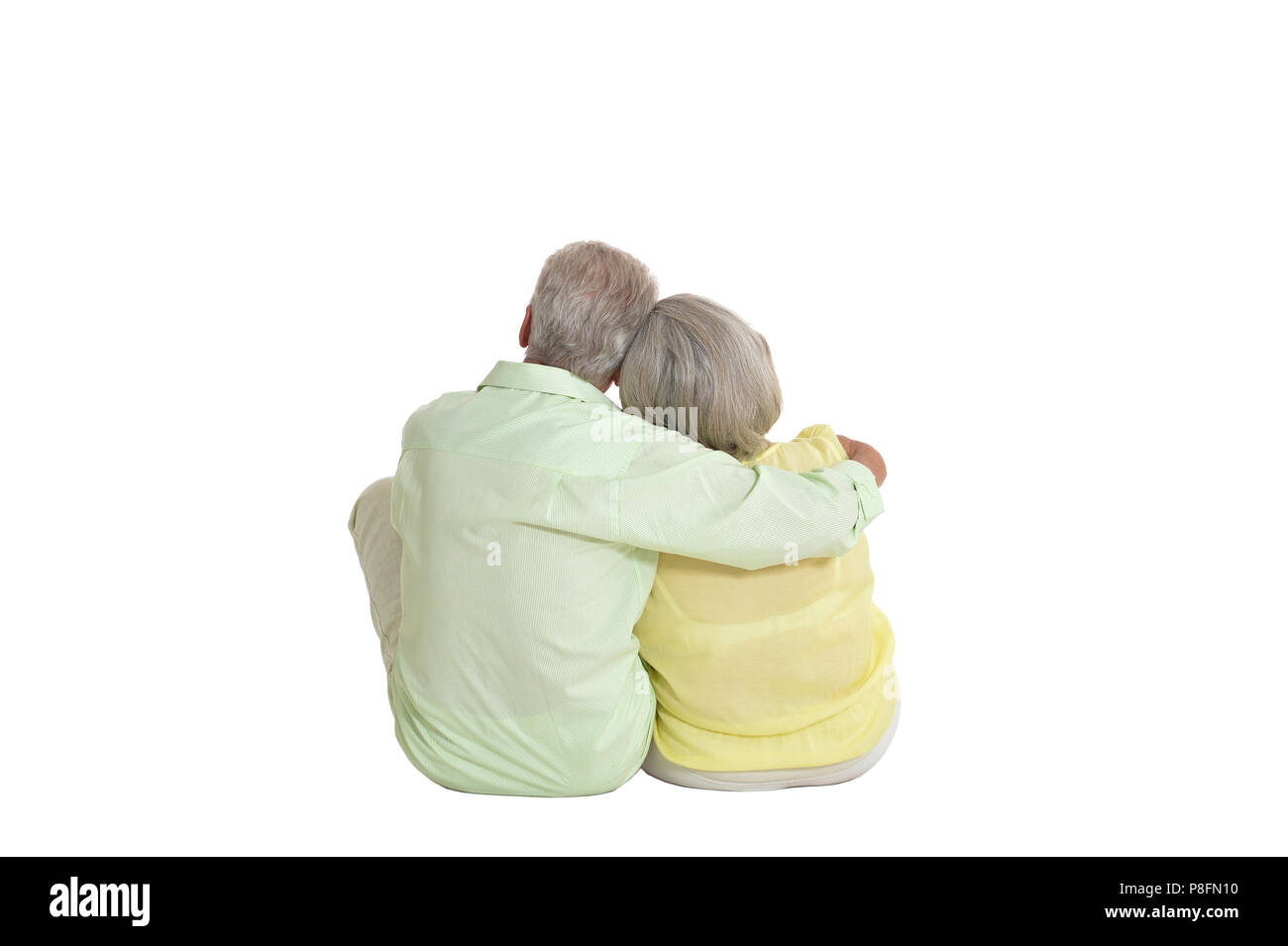 Portrait senior lady sitting Cut Out Stock Images & Pictures - Alamy