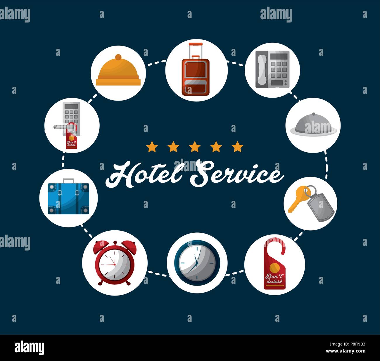 hotel building service connection stickers clocks do not diturb ...