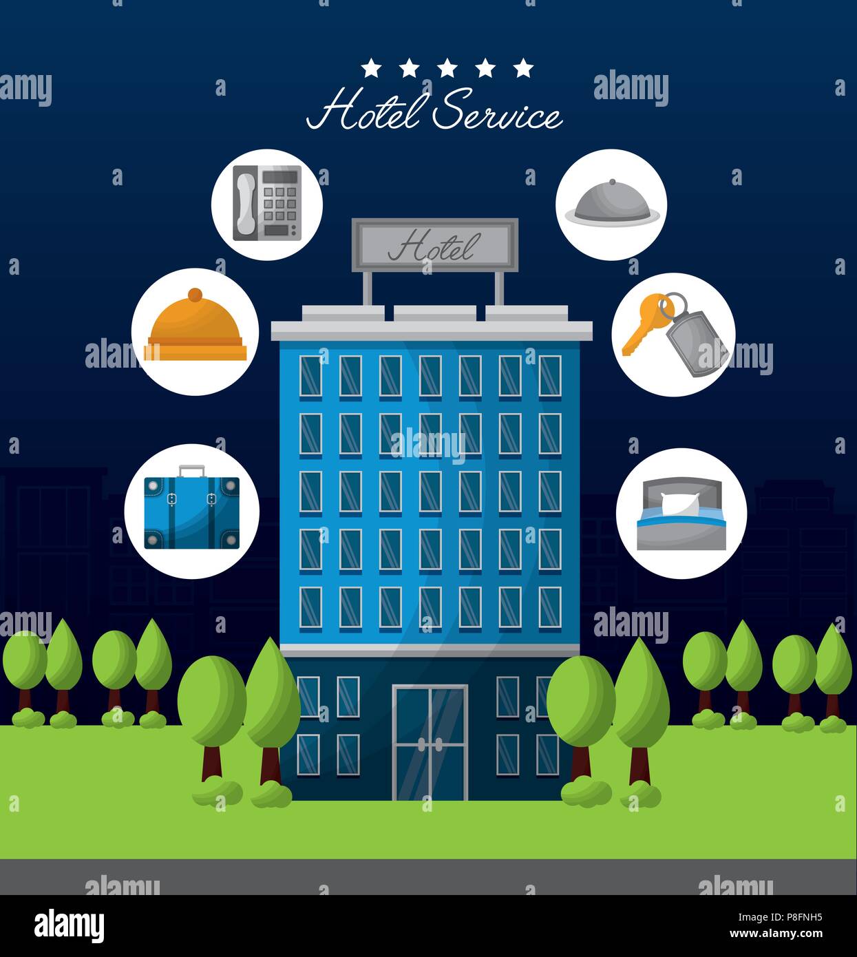 Hotel stickers Stock Vector Images - Alamy