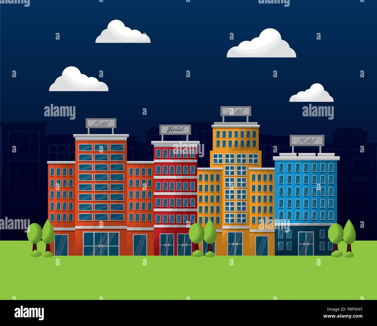 Modern conference hotel Stock Vector Images - Alamy