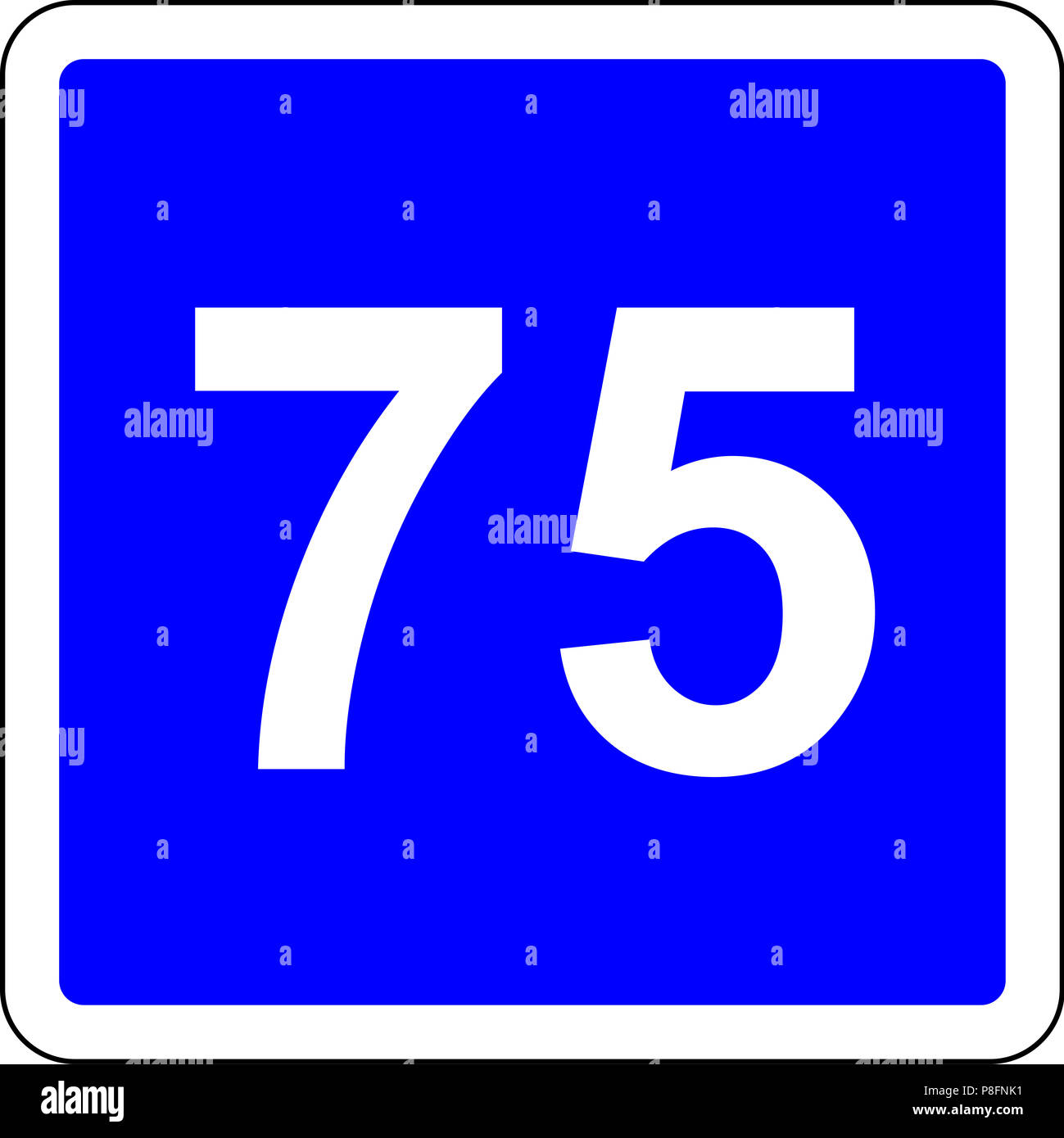 Speed Limit Sign 75 High Resolution Stock Photography and Images - Alamy