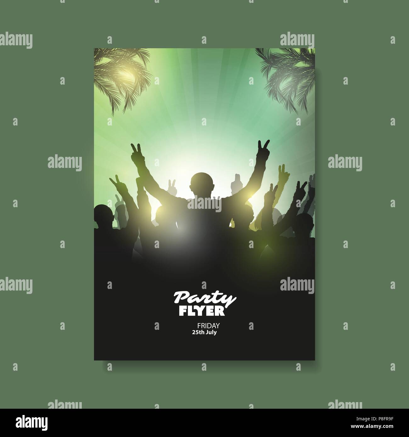 Colorful Party or Festival Poster, Placard, Flyer or Cover Design ...