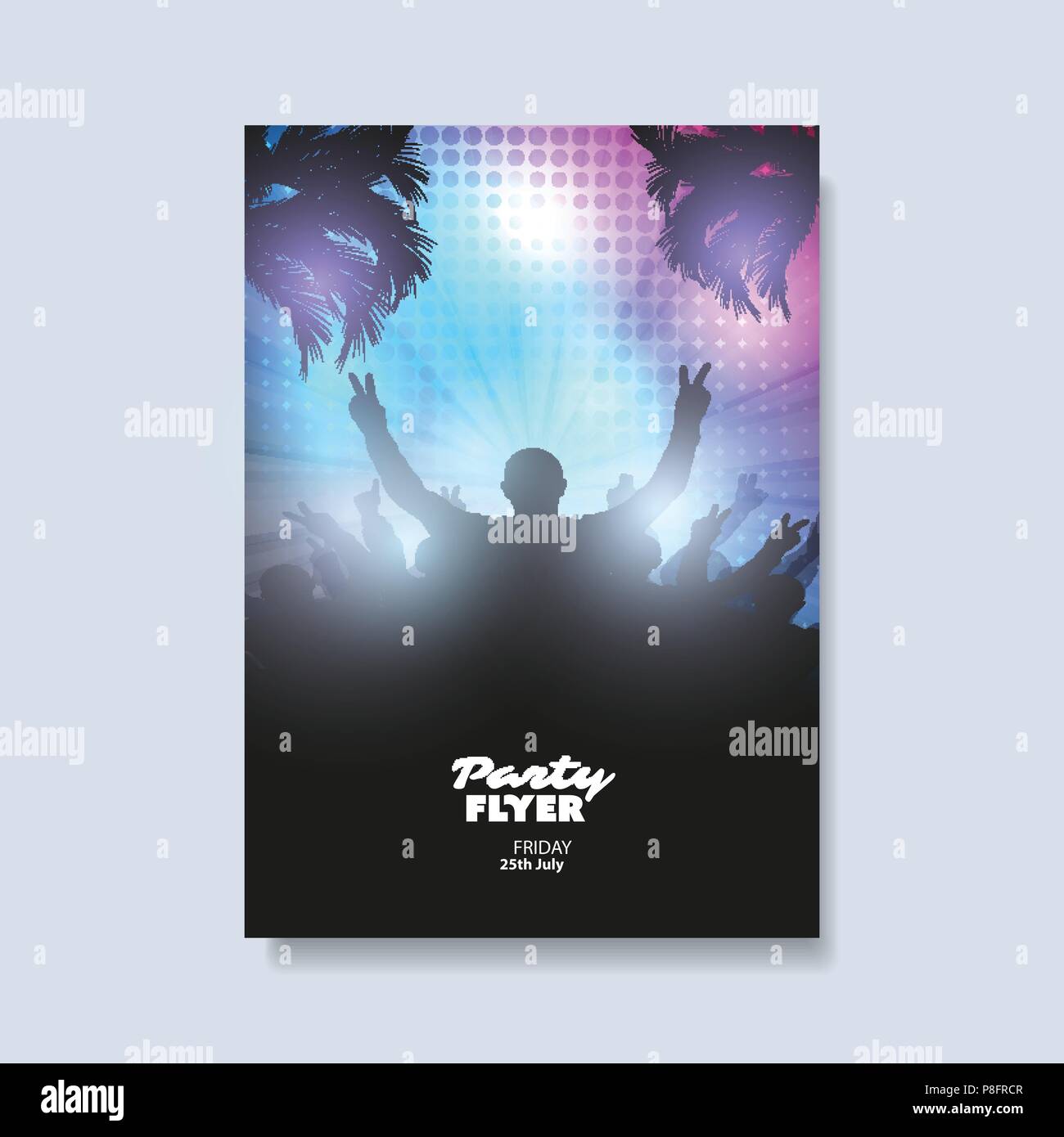 Colorful Party or Festival Poster, Placard, Flyer or Cover Design ...