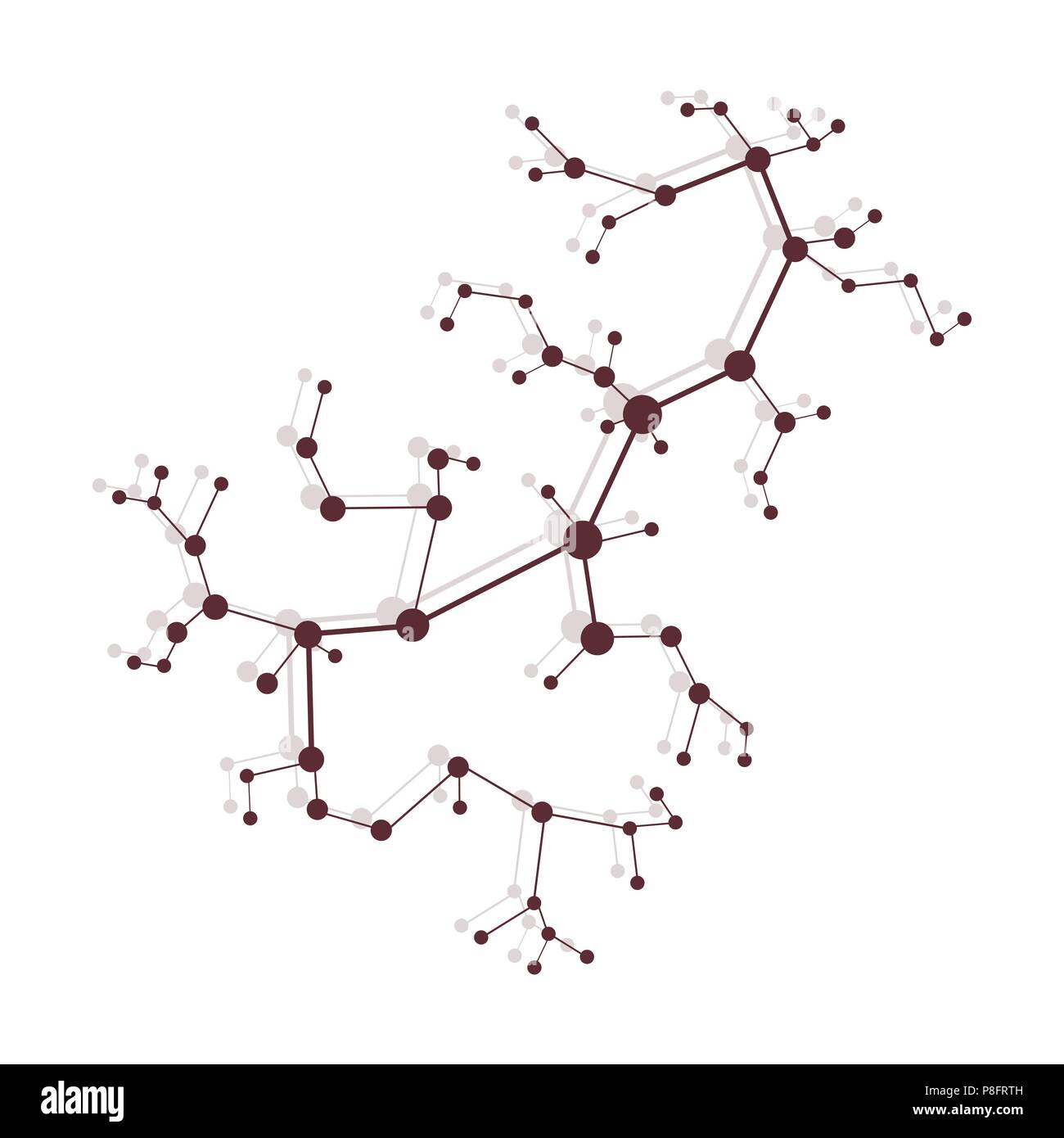 Structure of molecule and communication. Scientific concept. Medical ...