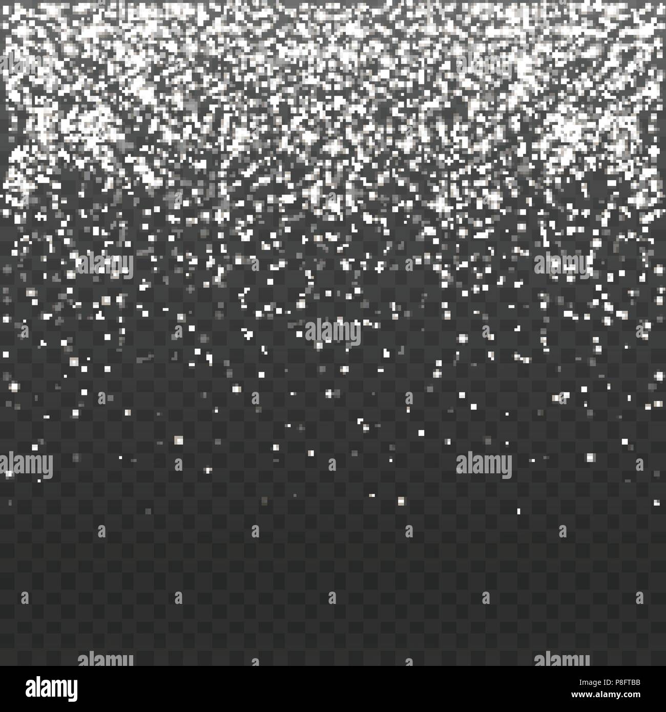 Stock vector illustration falling snow overlay. Snowflakes, snowfall ...