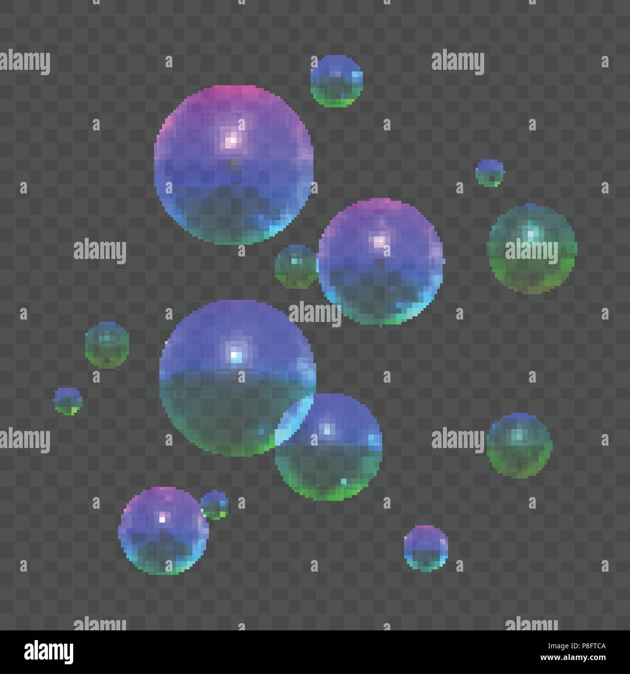 Stock vector illustration color realistic bubble blower isolated on a ...