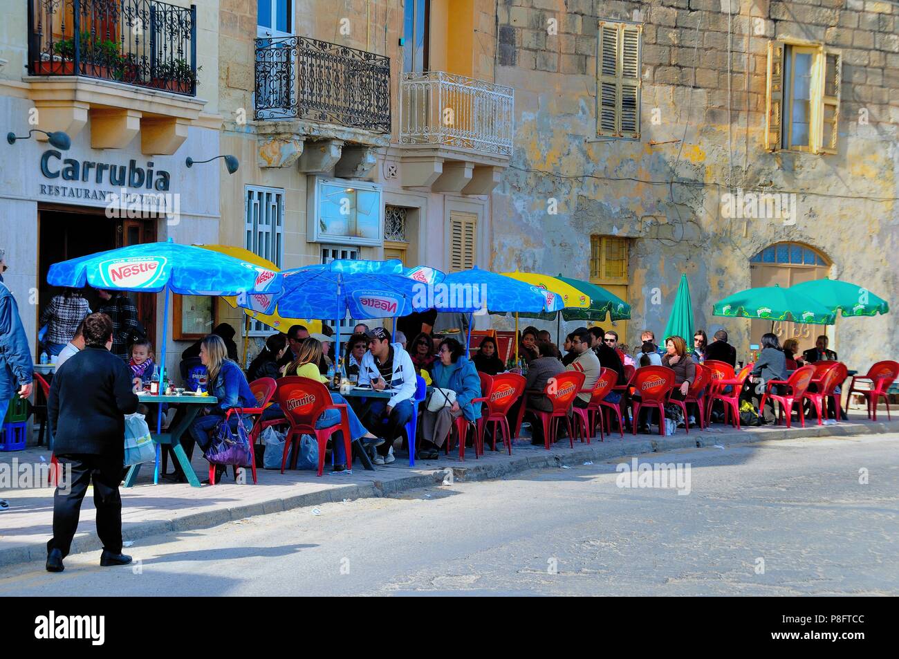 Eating Out Marsaxlokk Malta Stock Photo - Alamy