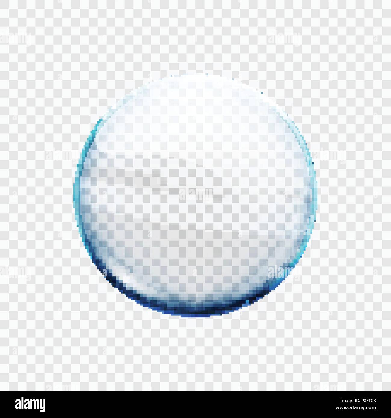 Stock vector illustration glass transparent sphere. Ball isolated on a ...