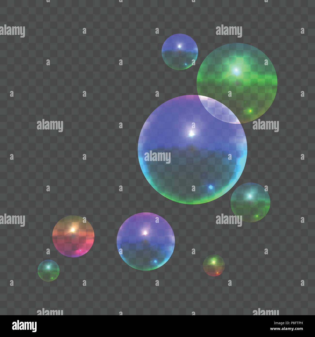 Stock vector illustration color realistic bubble blower isolated on a ...