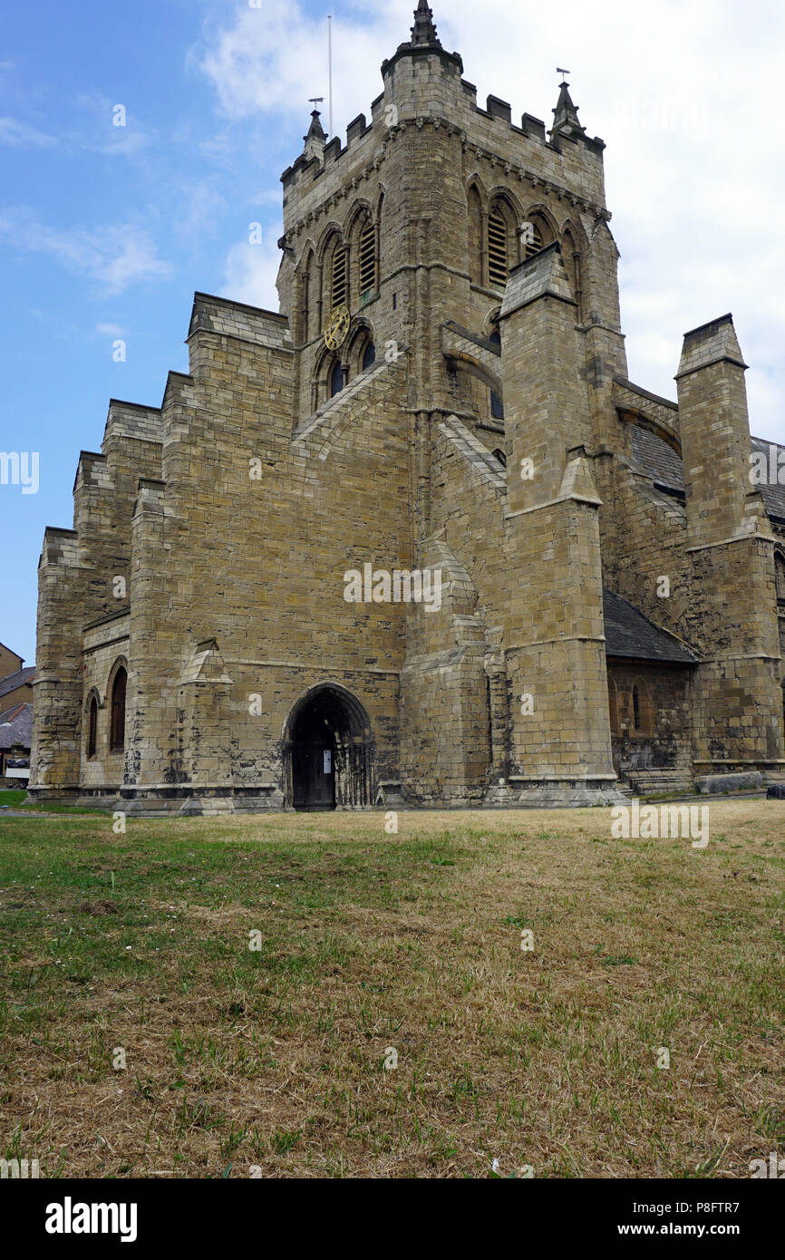 St Hilda Ancient Church on the Headland at Hartlepool UK Stock Photo ...