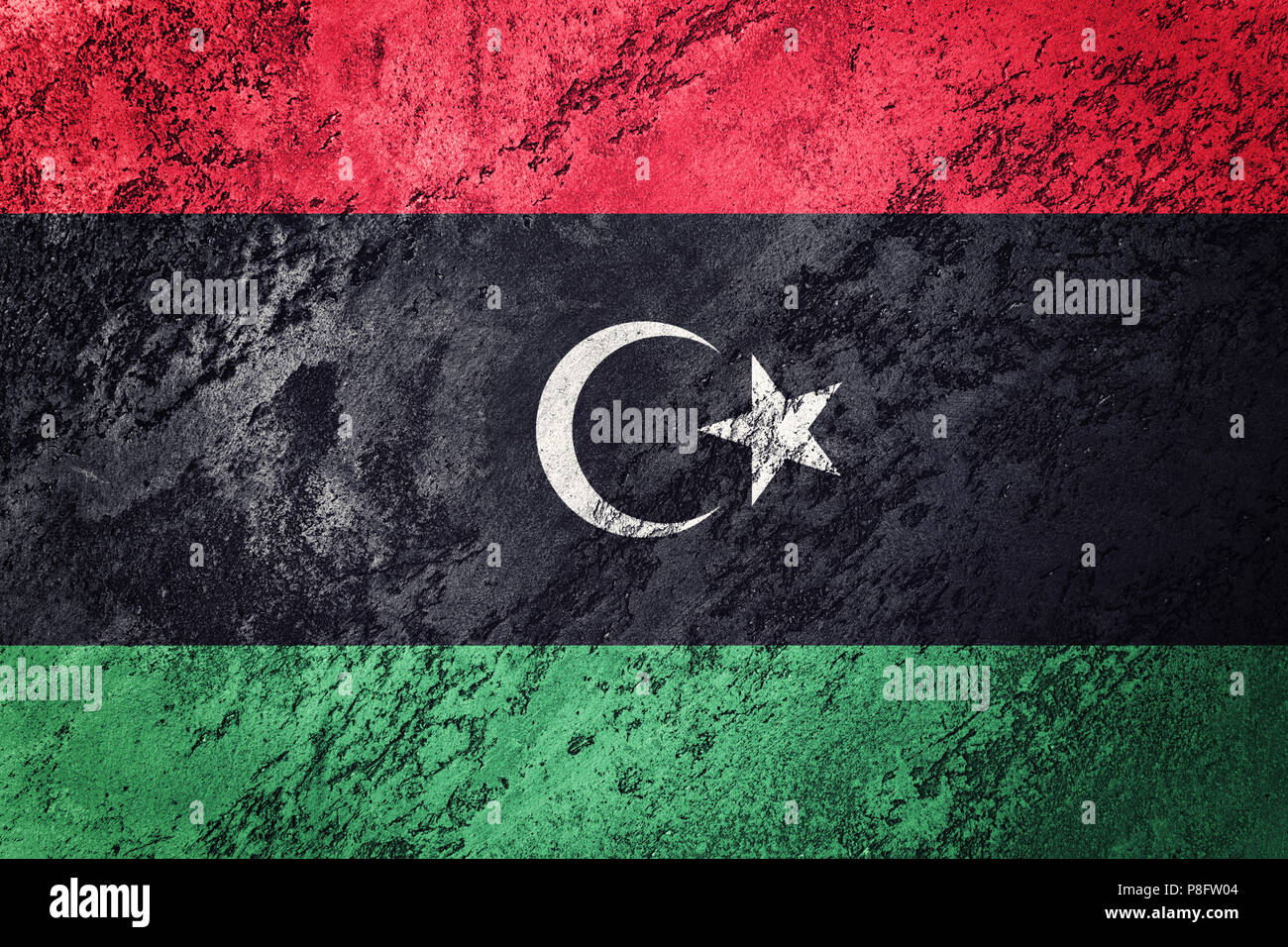 Old libyan flag hi-res stock photography and images - Alamy
