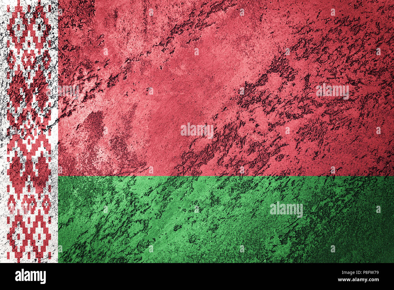 Old belarusian national flag hi-res stock photography and images - Alamy