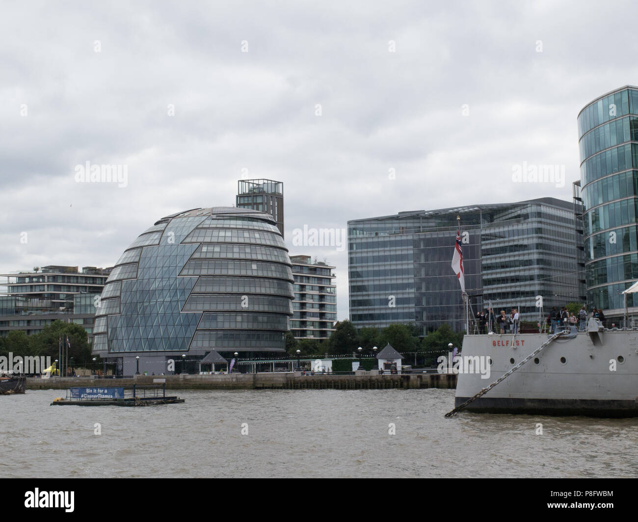 Thames riverside building developments Stock Photo - Alamy