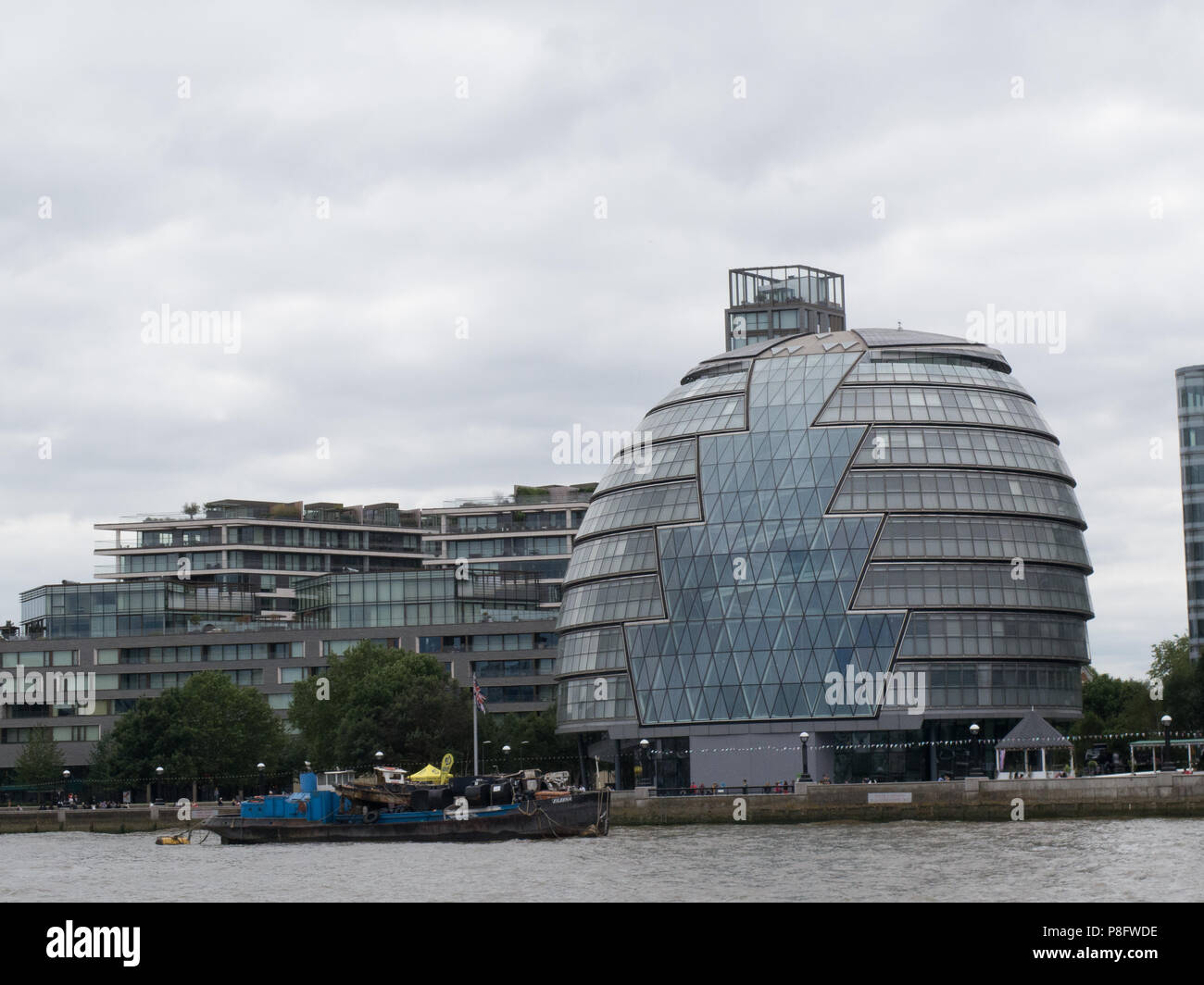 Thames riverside building developments Stock Photo - Alamy