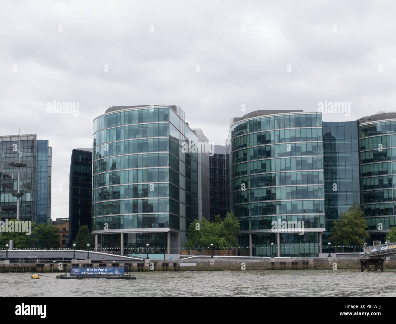 Thames riverside building developments Stock Photo - Alamy