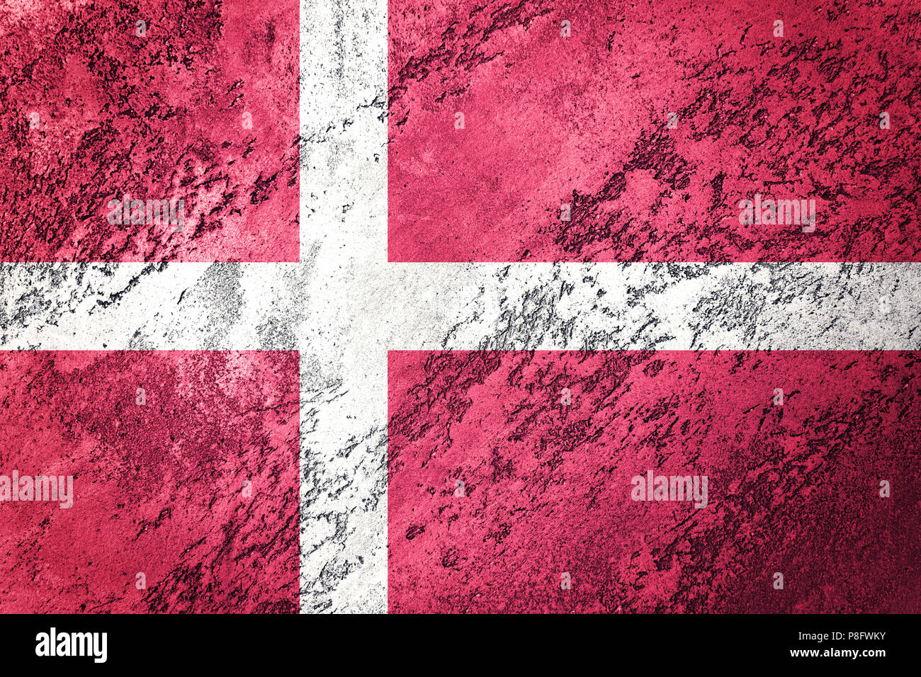 Grunge Denmark Flag High Resolution Stock Photography and Images - Alamy