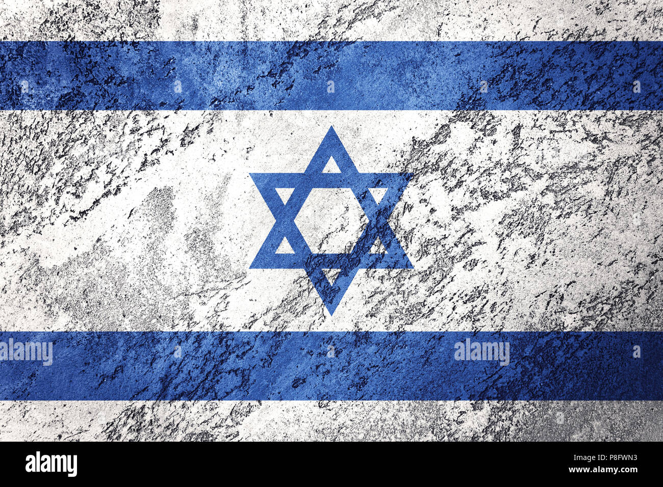 Grunge Israel flag. Israel flag with grunge texture Stock Photo - Alamy