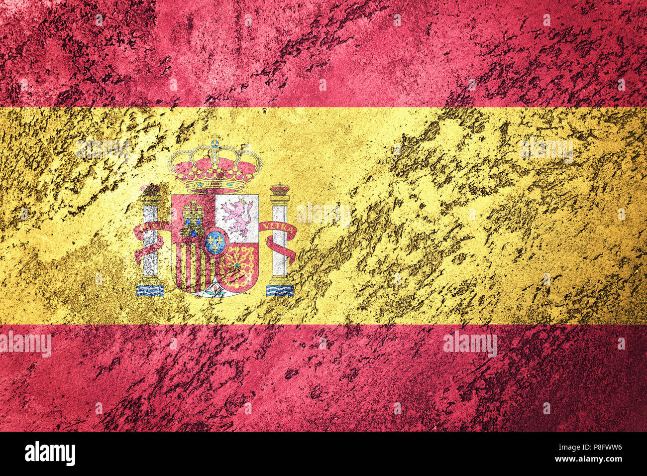 Grunge Spain flag. Spain flag with grunge texture Stock Photo - Alamy