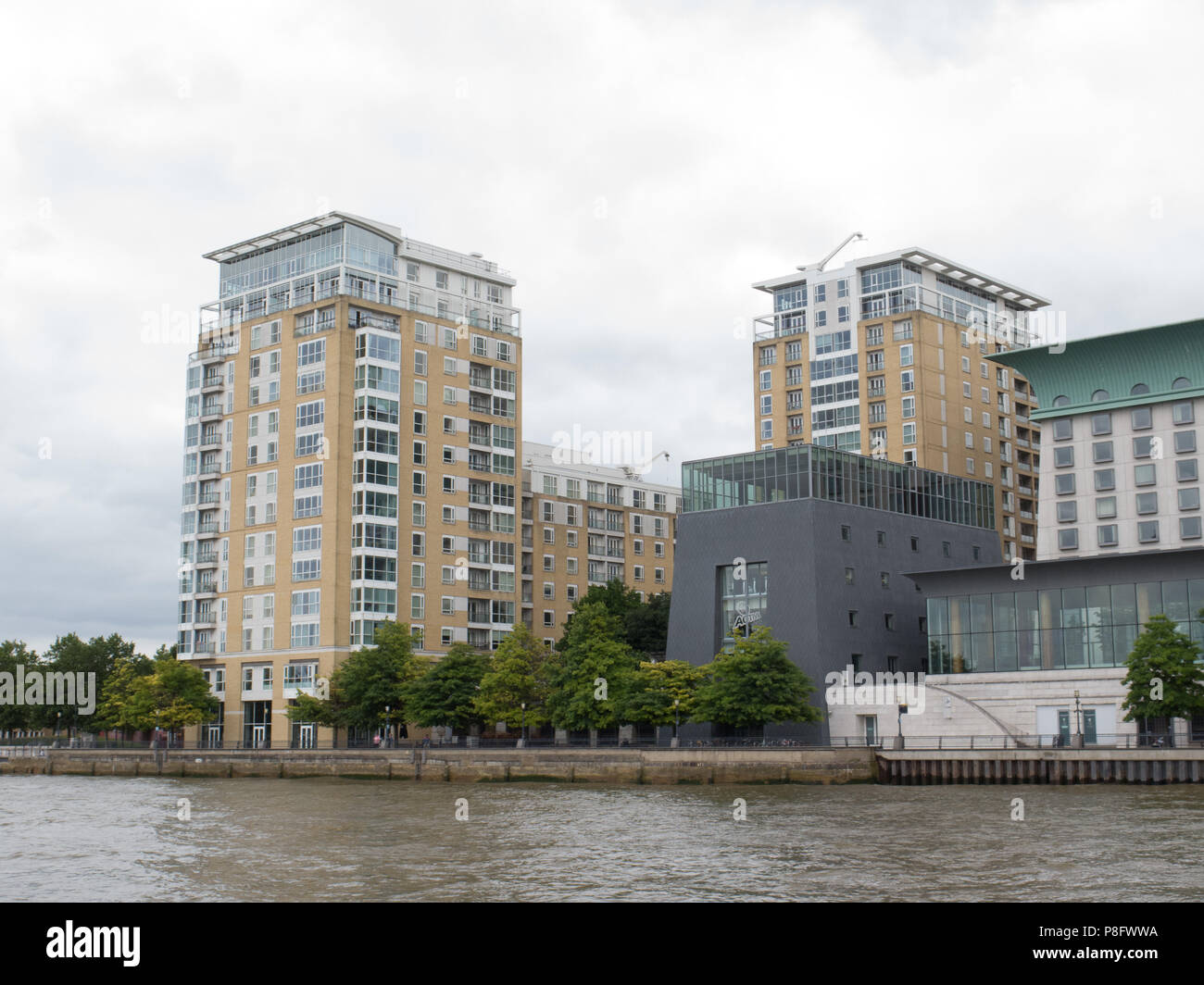 Thames riverside building developments Stock Photo - Alamy