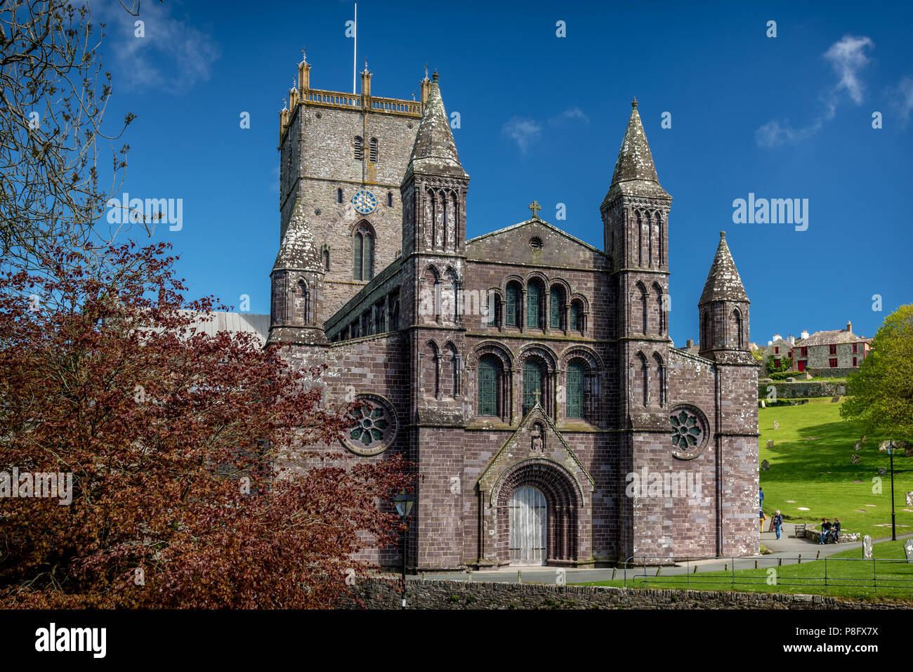 West front of St. David's Cathedral Stock Photo - Alamy