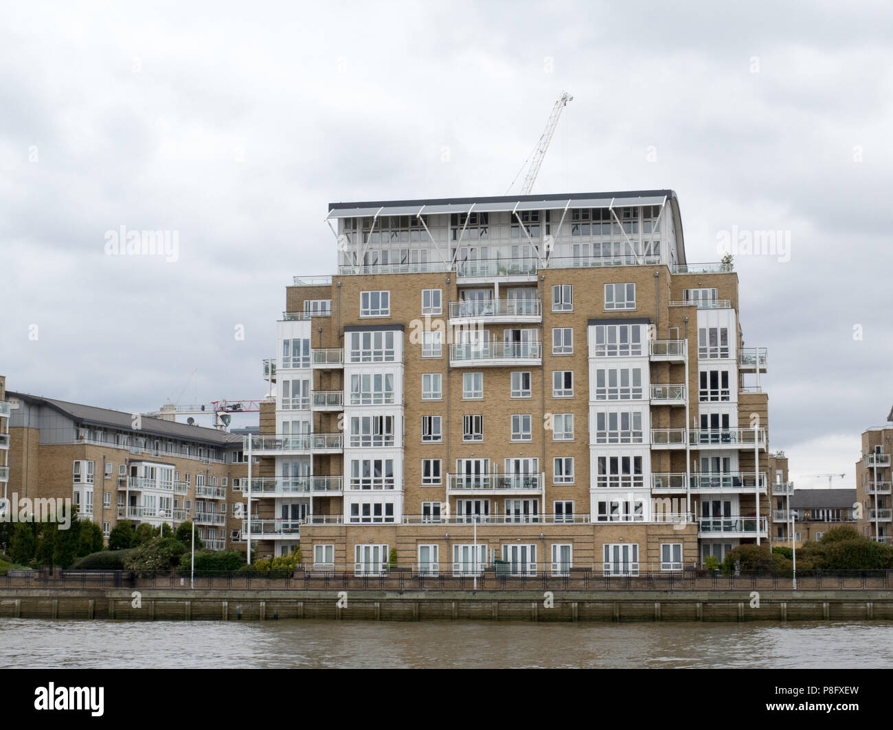 Thames riverside building developments Stock Photo - Alamy
