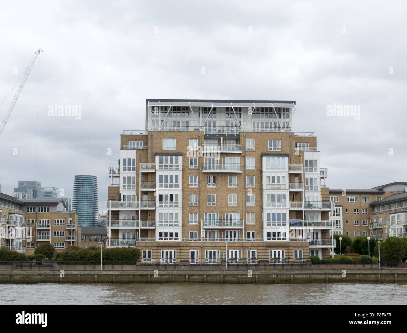 Thames riverside building developments Stock Photo - Alamy