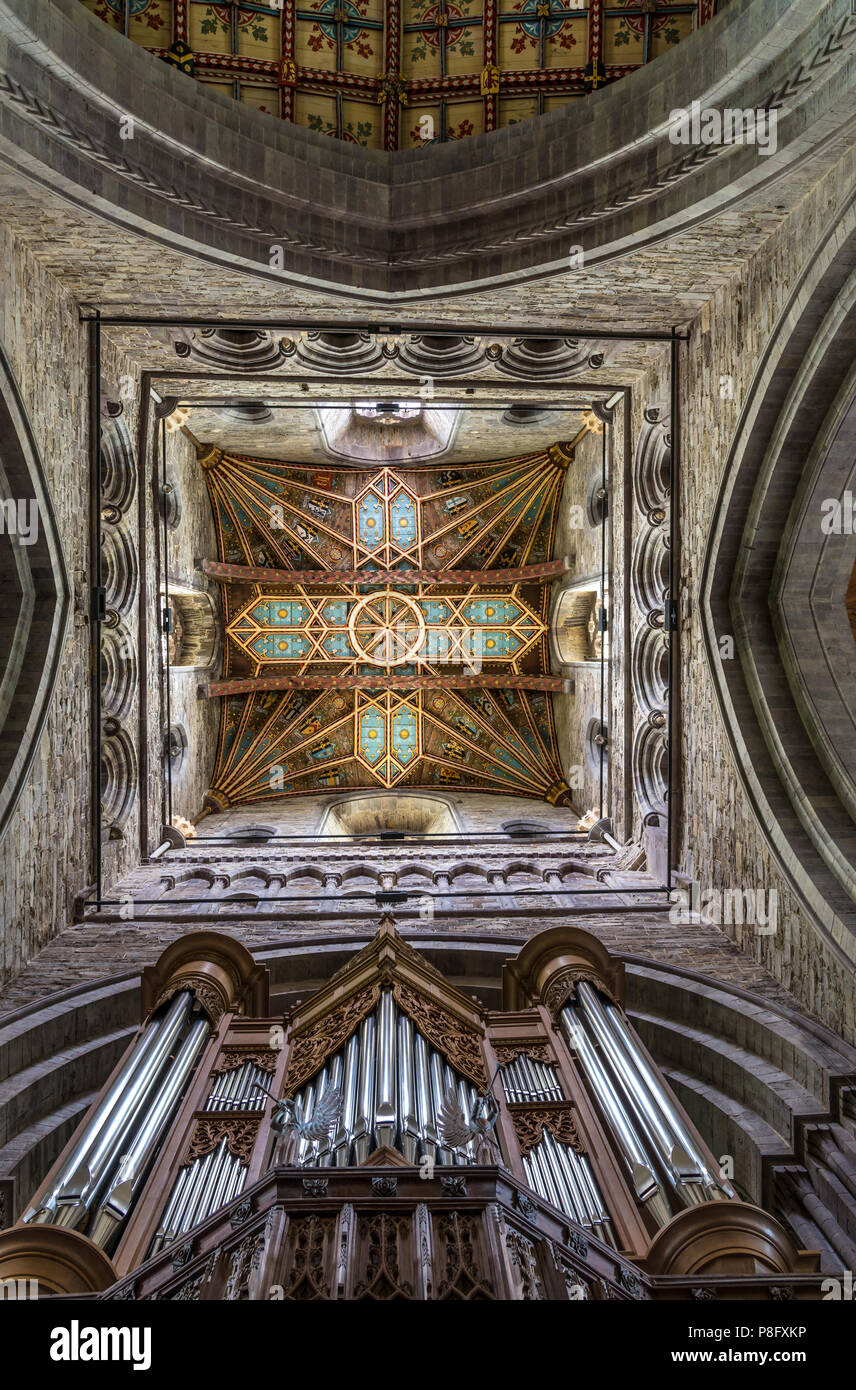 St davids cathedral ceiling hi-res stock photography and images - Alamy