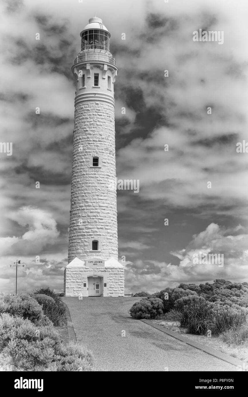 CAPE LEEUWIN, AUSTRALIA - FEBRUARY 7, 2018: Lighthouse at Cape Leeuwin ...