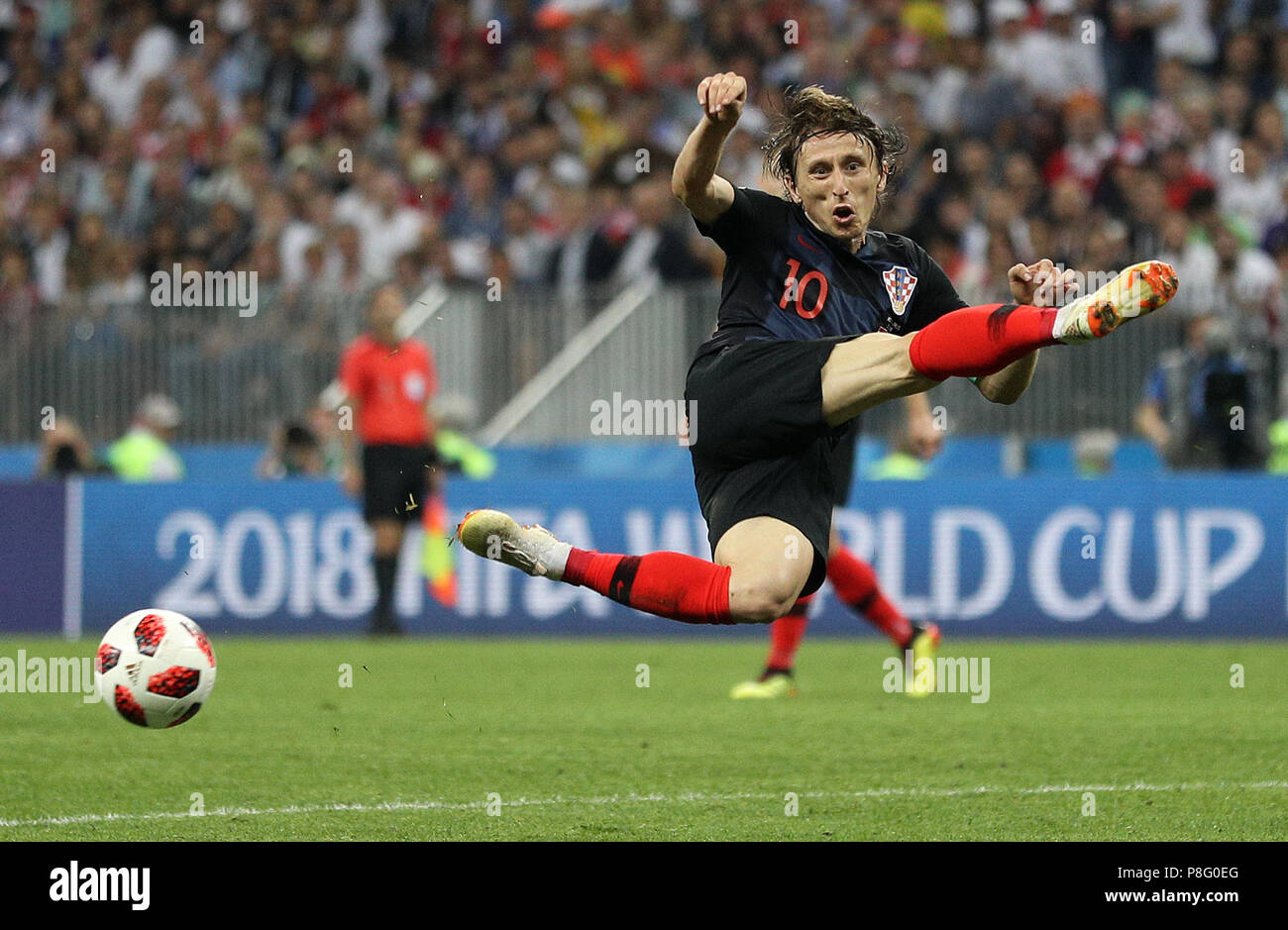 Croatia's Luka Modric during the FIFA World Cup, Semi Final match at ...