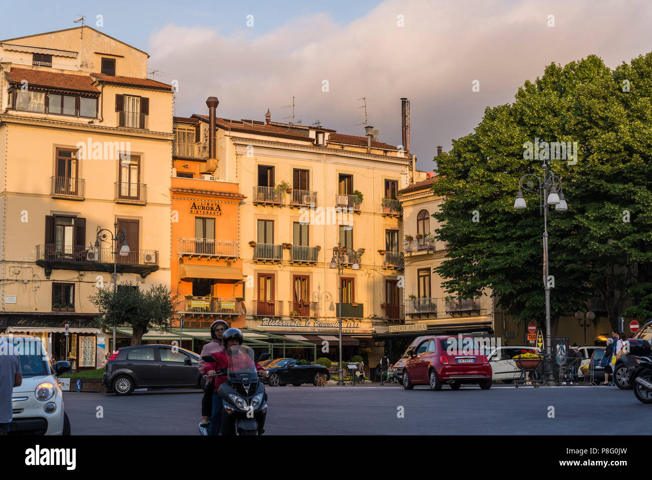 Piazza Tasso, central place and square, Sorrento, Italy Stock Photo - Alamy
