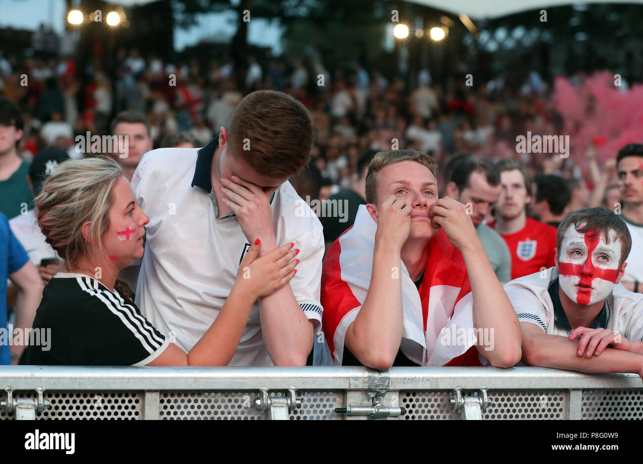 Fifa world cup semi final pictured castlefield bowl hi-res stock ...