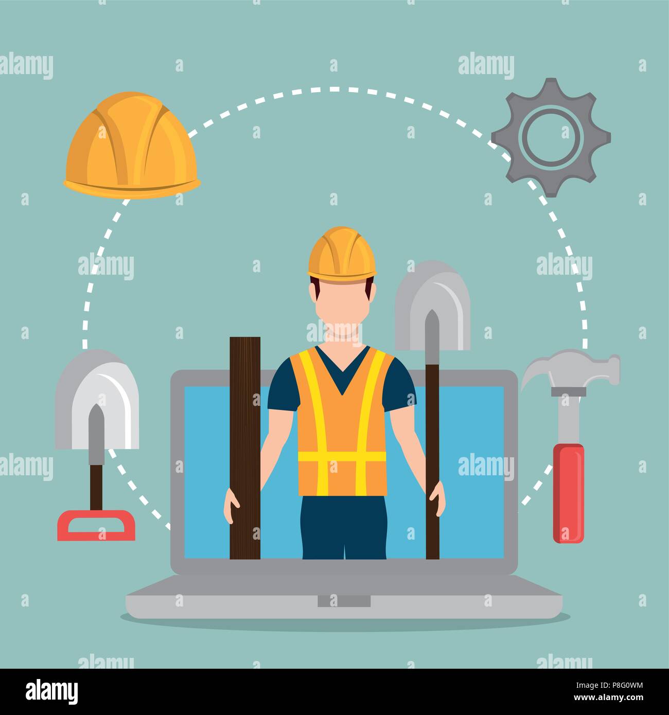 Construction update Stock Vector Images - Alamy