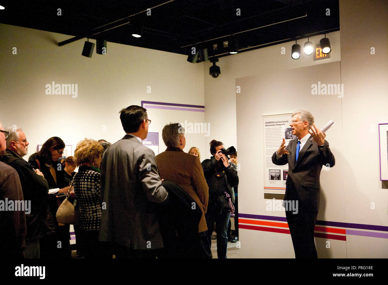 80th Anniversary Celebration . Bruce Bustard giving a tour to 80the ...