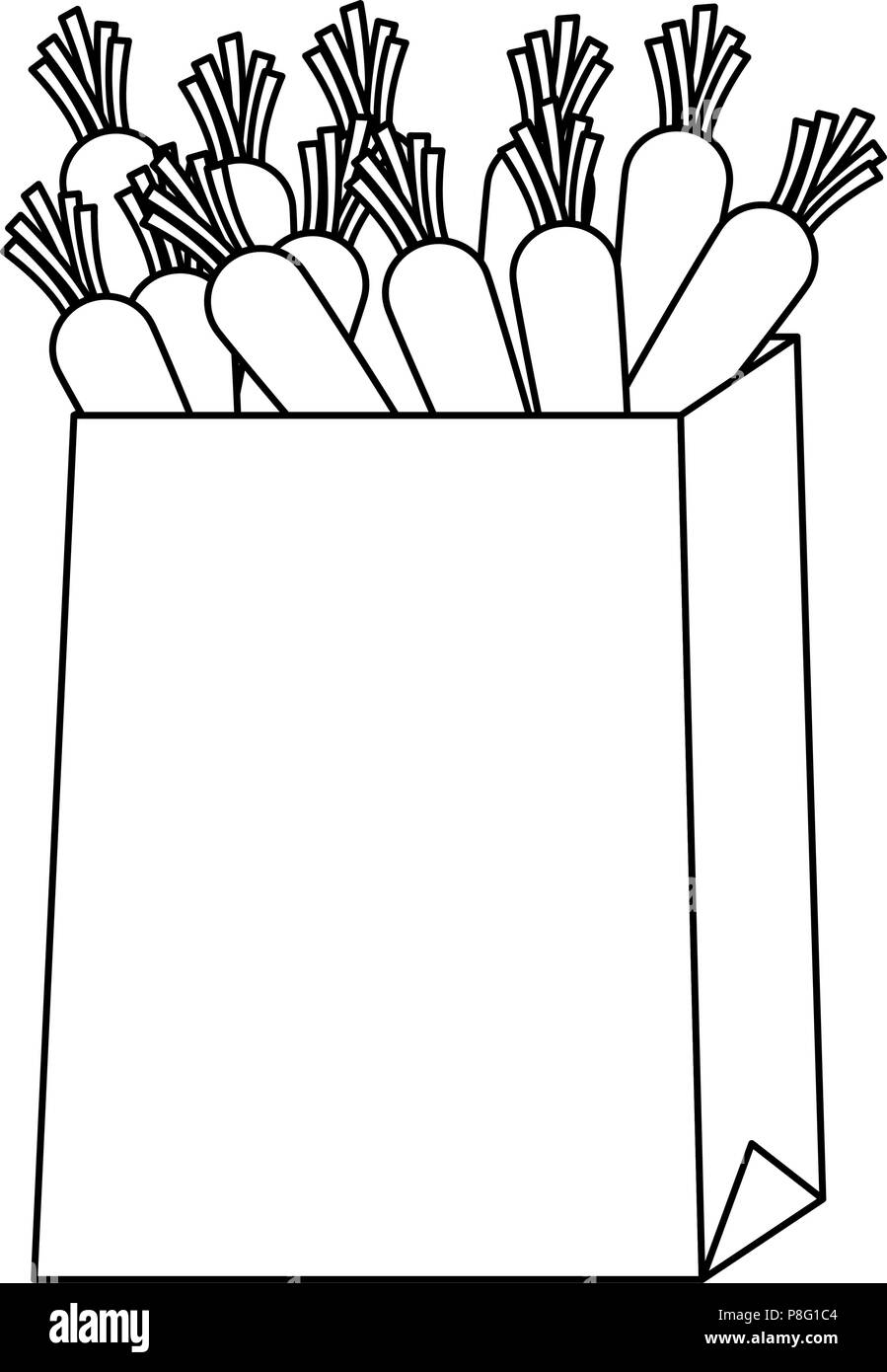 Fresh ripe raw carrots Black and White Stock Photos & Images - Alamy