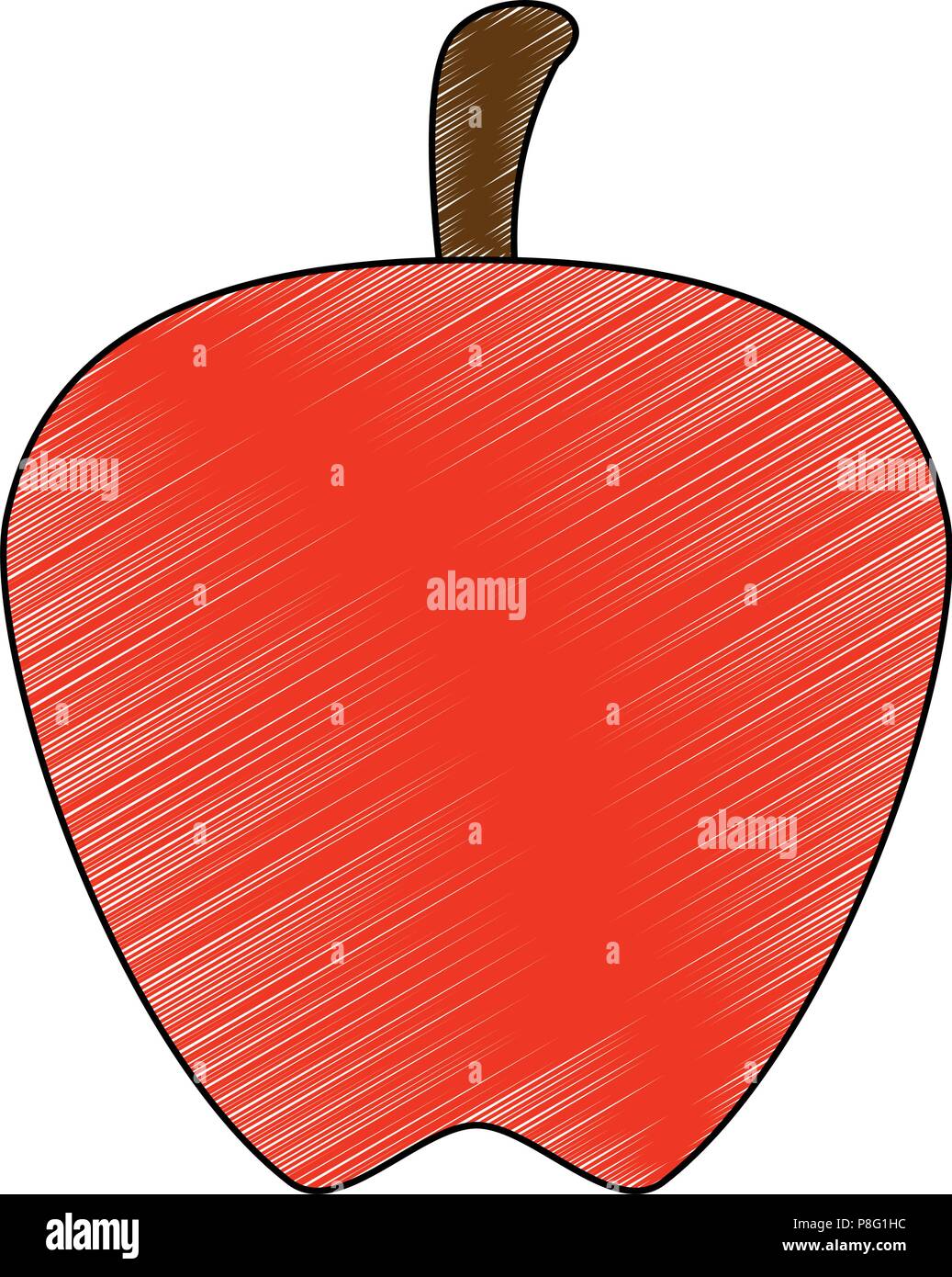 apple fresh fruit healthy Stock Vector Image & Art - Alamy