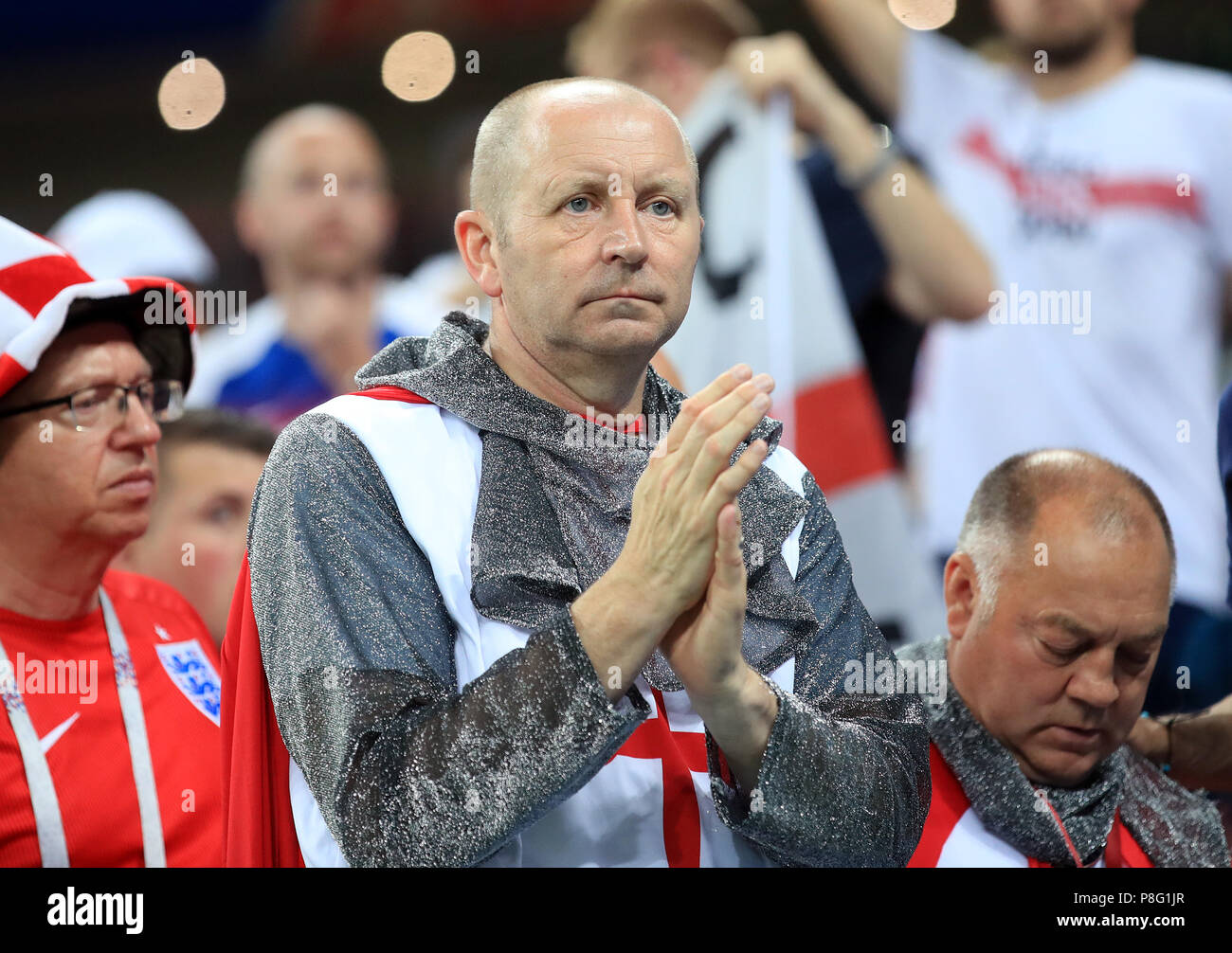 England fans look dejected after the FIFA World Cup, Semi Final match ...