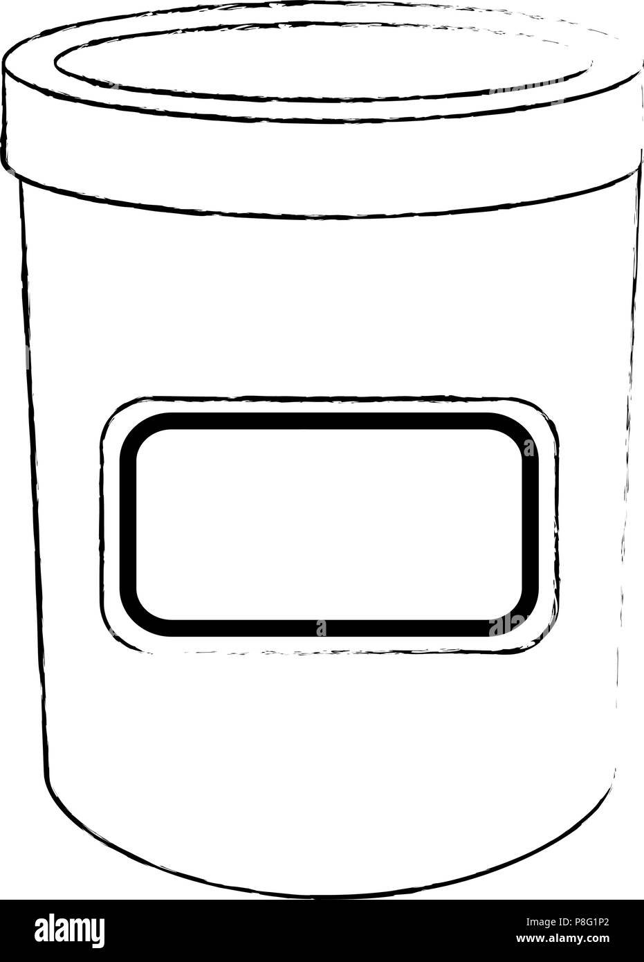 Cosmetic cream pot Stock Vector Images - Alamy