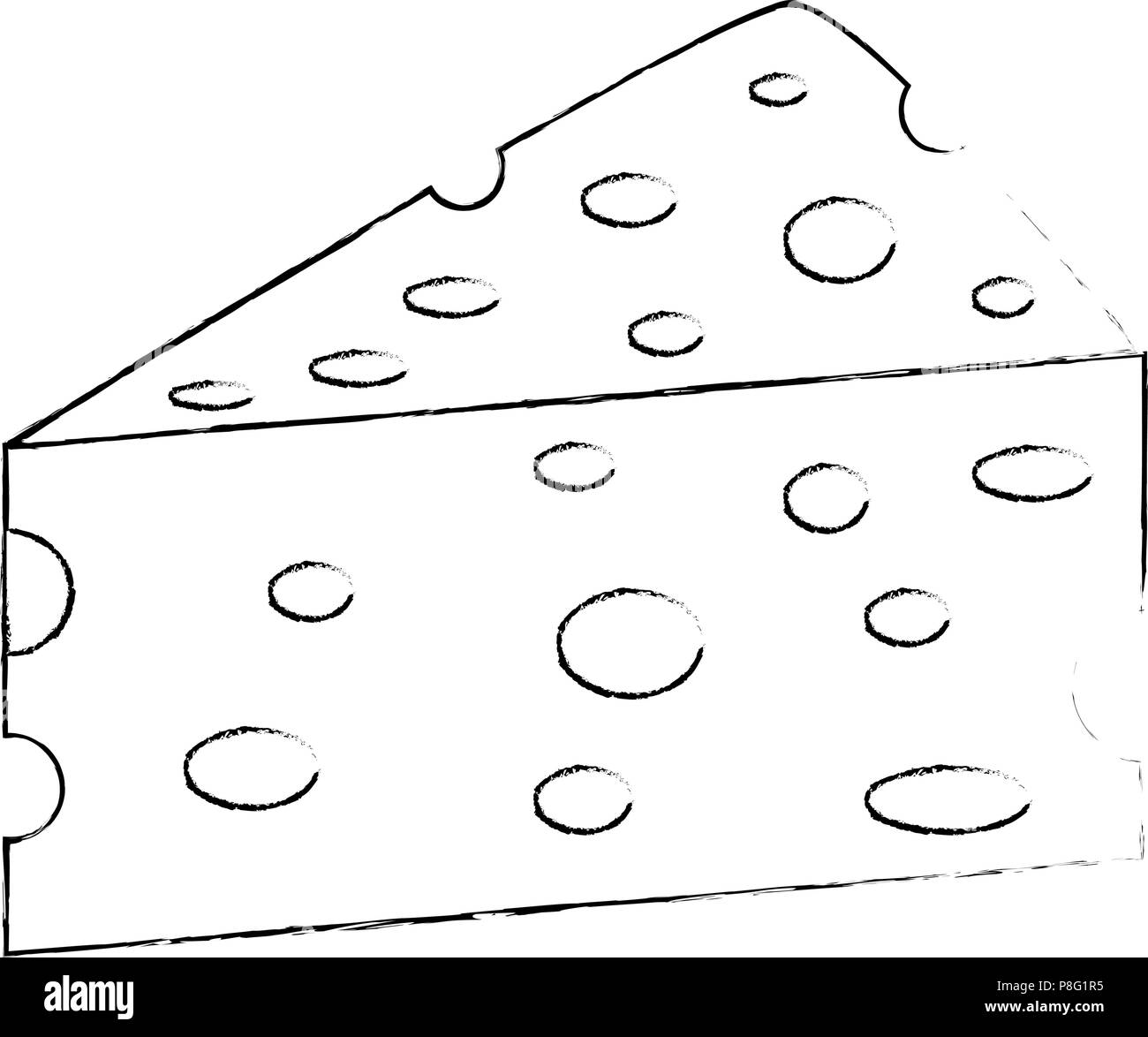 Swiss Cheese Coloring Page