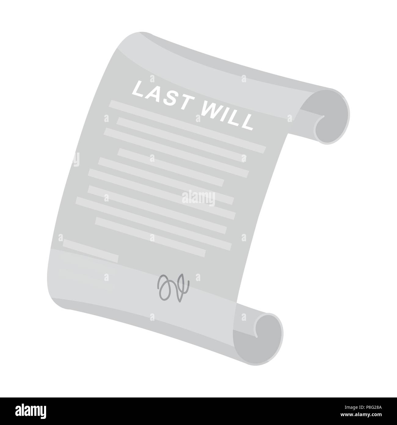 Last will and testament Stock Vector Images - Alamy