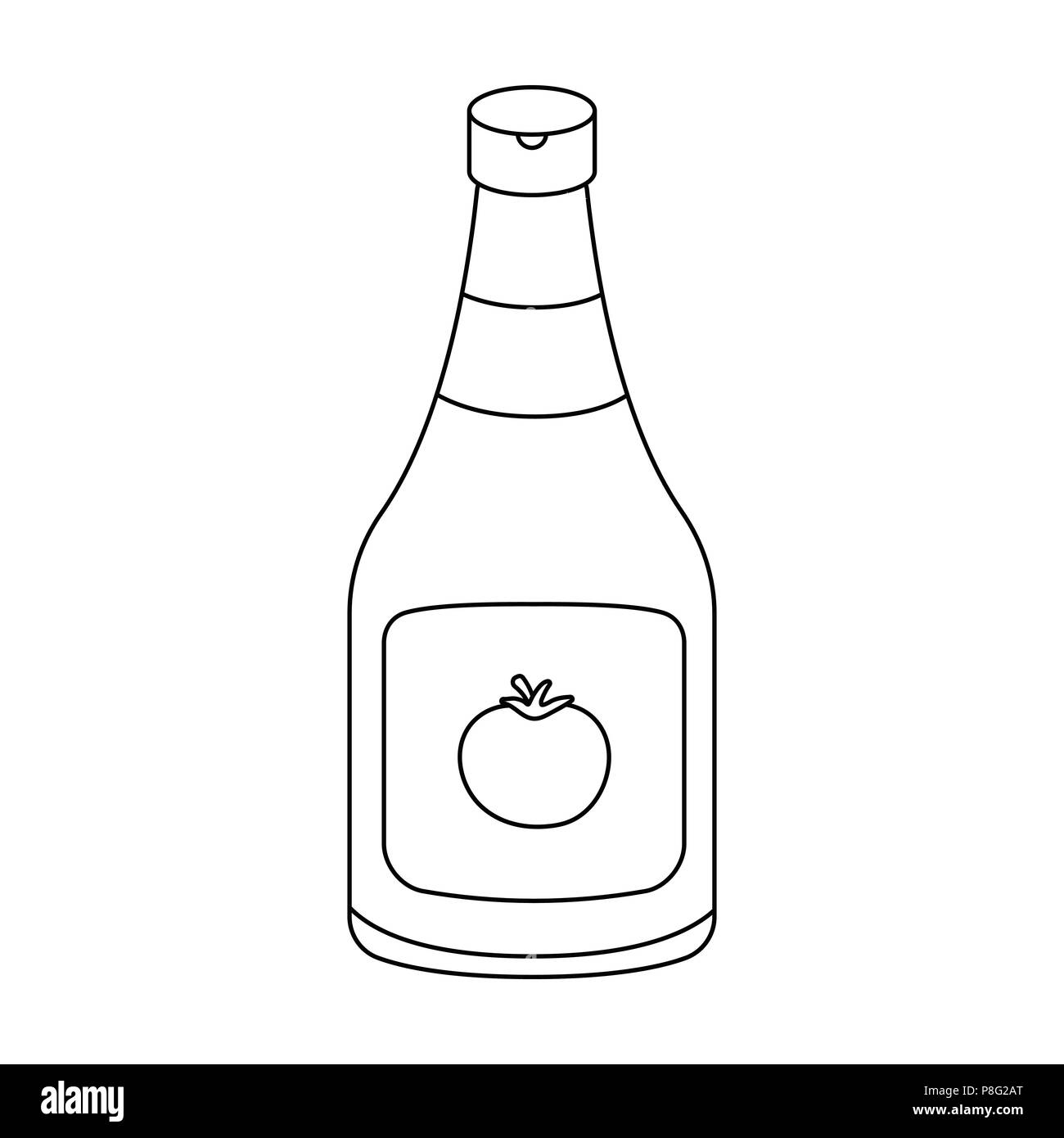 Ketchup Clipart Black And White