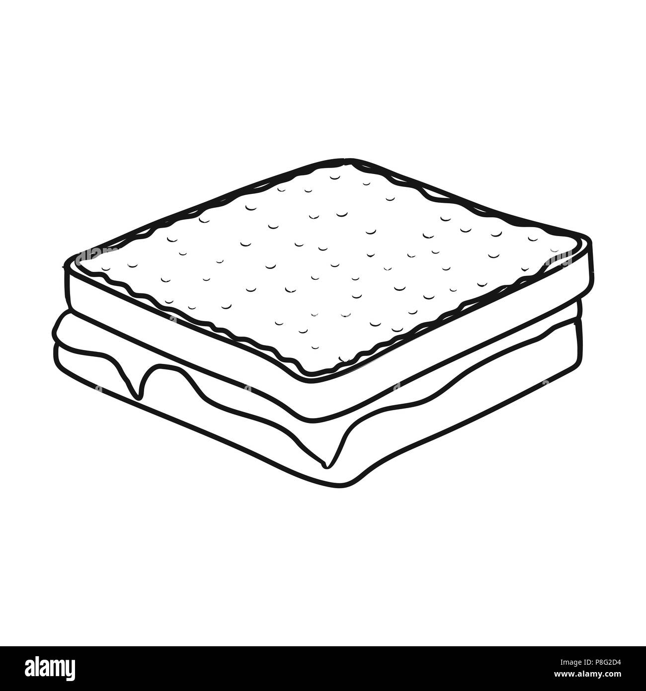 Sandwich Outline Vector