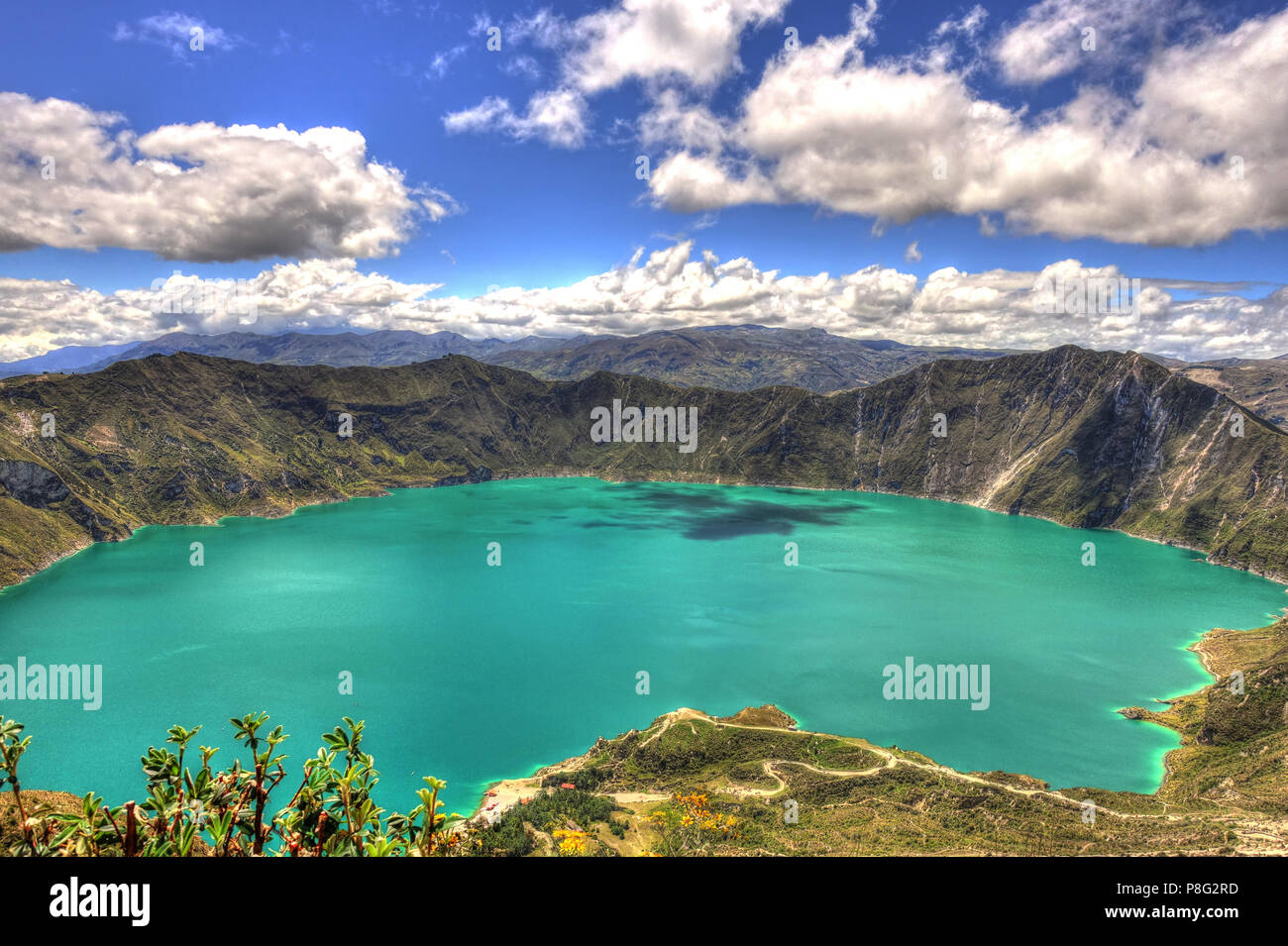 Quilotoa Crater Lake, Ecuador Stock Photo - Alamy