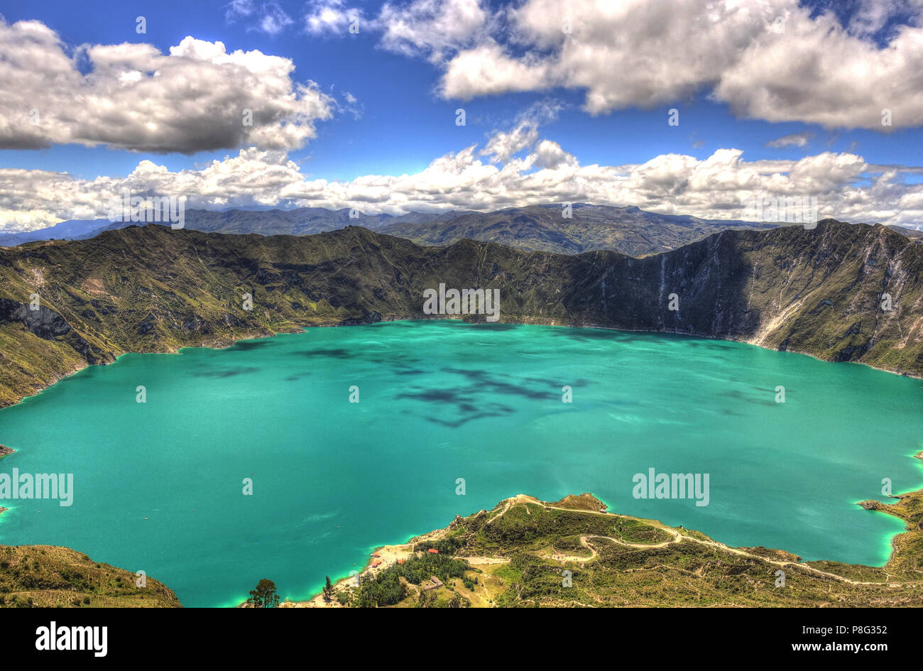 Quilotoa Crater Lake, Ecuador Stock Photo - Alamy